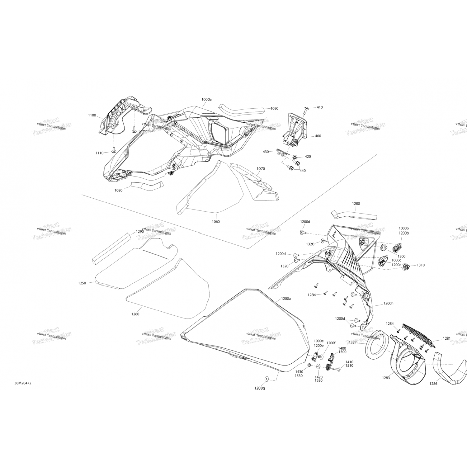 517306871 Bombardier черный - панель RH купить - SKU51686